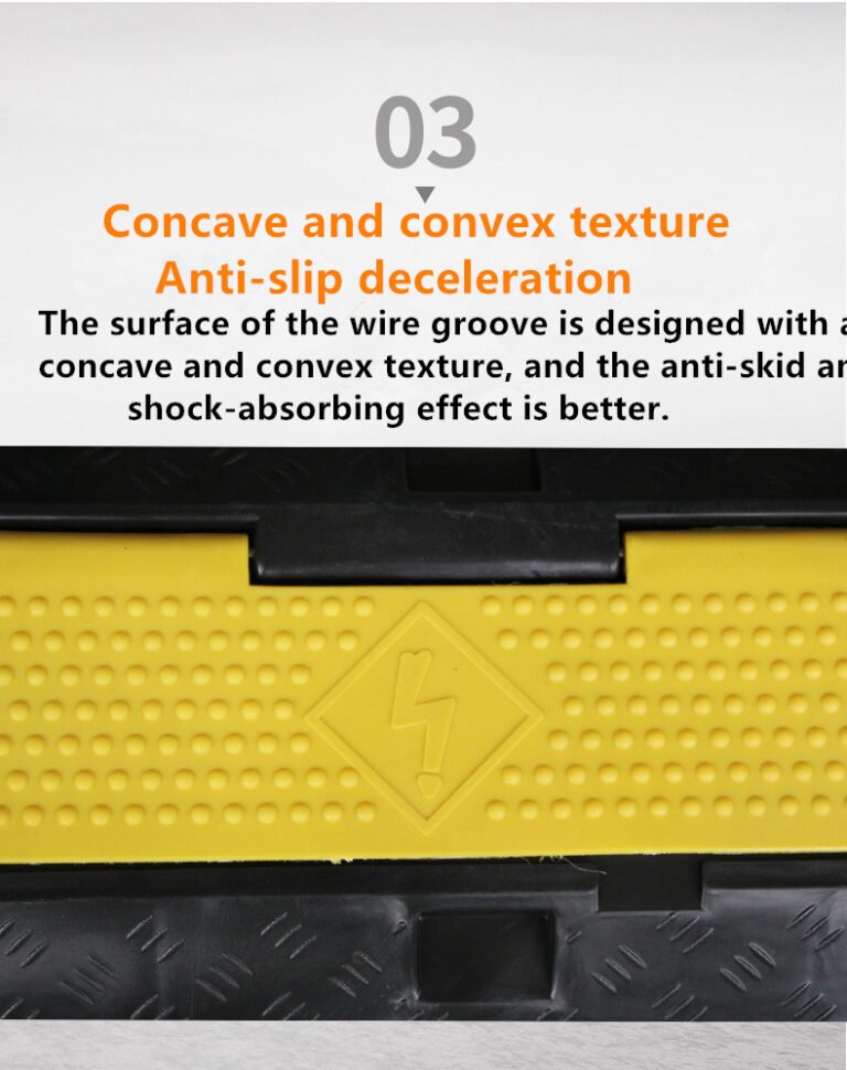 Heavy Duty Rubber Cable Ramp - Estraffic Road Safety Goods