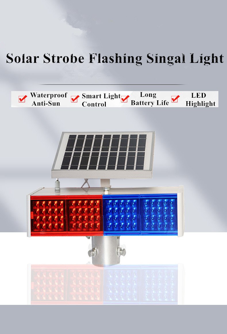 Solar Strobe Flashing Traffic Signal Light - Estraffic Road Safety Goods