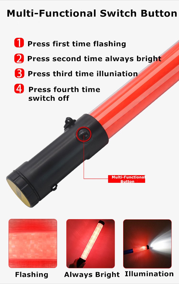 RECHARGEABLE LED TRAFFIC BATON WITH WINDOW BREAKING TOOL - Estraffic ...
