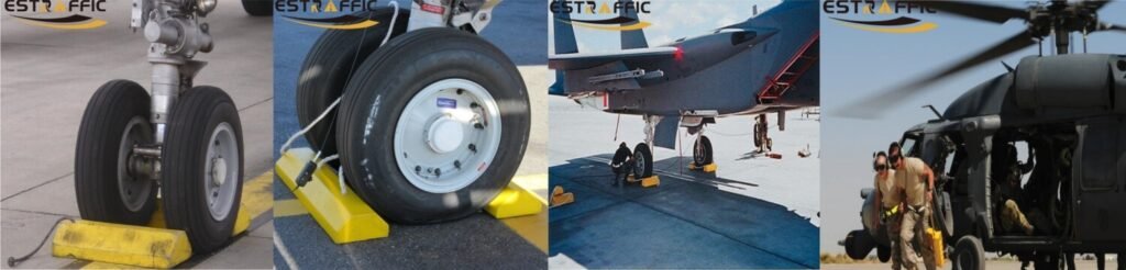 Polyurethane Aircraft Wheel Chocks ES-AC001 - Estraffic Road Safety Goods