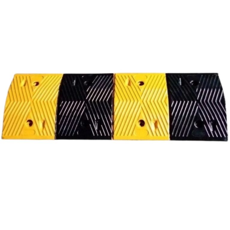 Speed Bumps are made of durable vulcanized recycled rubber.